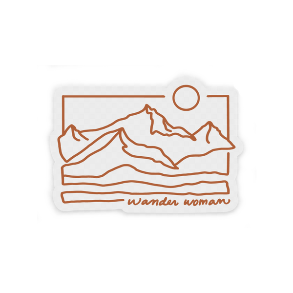 Wander Woman Clear Sticker